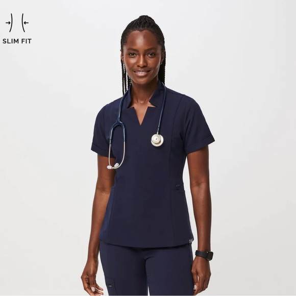Figs | Tops | Figs Navy Inala Slim Scrub Top Small | Poshmark